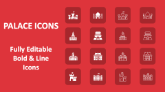 Palace Icons for PowerPoint and Google Slides - PPT Slides