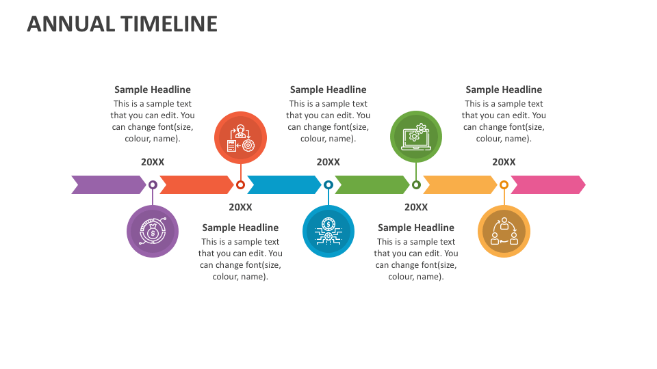 Annual Timeline PowerPoint Presentation Slides - PPT Template