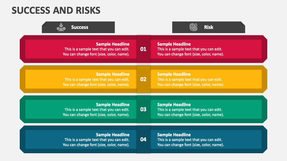 Success and Risks PowerPoint Presentation Slides - PPT Template
