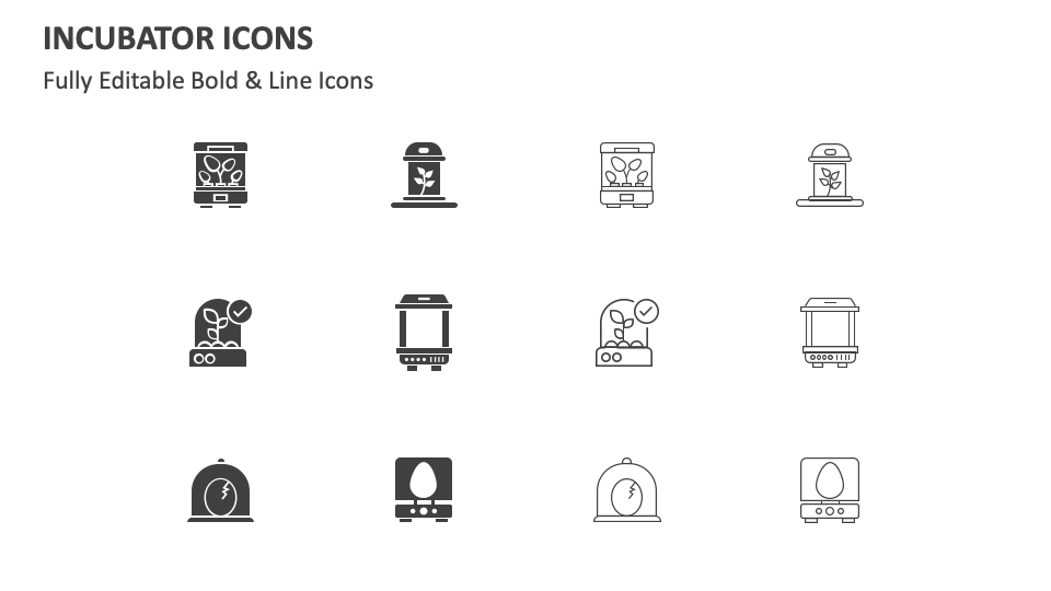 Incubator Icons for PowerPoint and Google Slides - PPT Slides