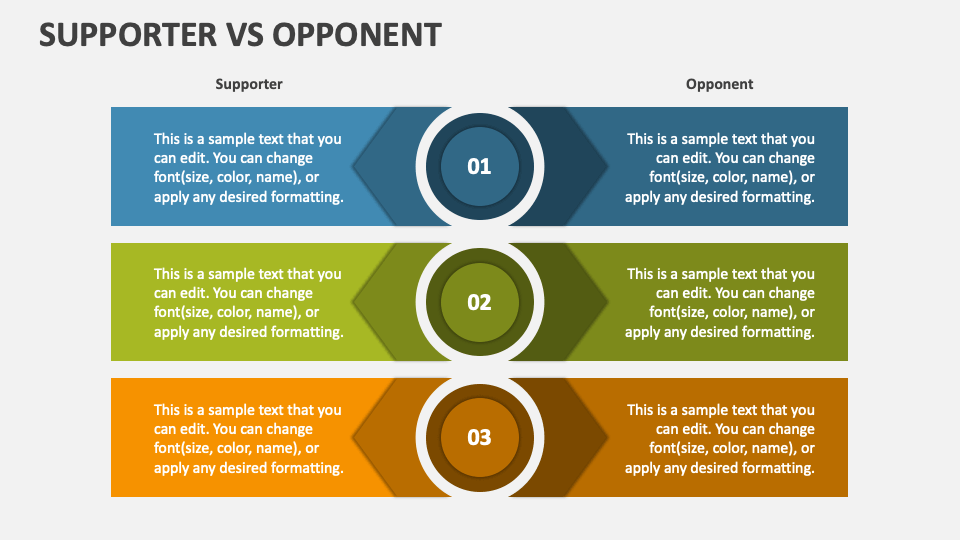 Supporter Vs Opponent PowerPoint Presentation Slides - PPT Template