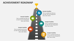 Achievement Roadmap PowerPoint and Google Slides Template - PPT Slides