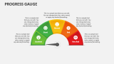 Progress Gauge PowerPoint and Google Slides Template - PPT Slides