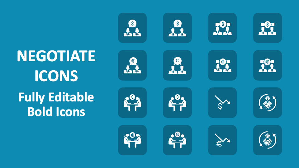 Negotiate Icons for PowerPoint and Google Slides - PPT Slides
