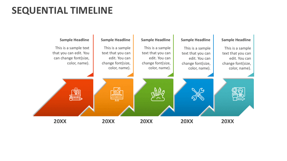 Sequential Timeline PowerPoint Presentation Slides - PPT Template