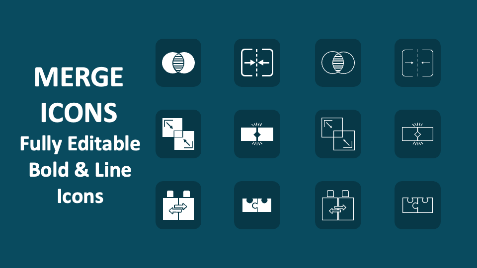 Merge Icons for PowerPoint and Google Slides - PPT Slides
