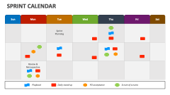Sprint Calendar PowerPoint and Google Slides Template - PPT Slides