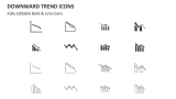 Downward Trend Icons for PowerPoint and Google Slides - PPT Slides