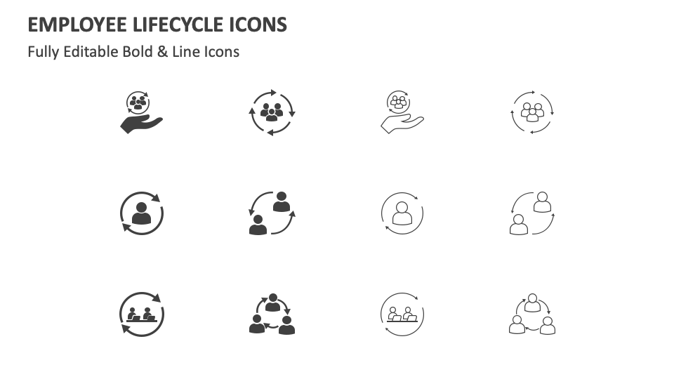 Life Cycle Icon Black