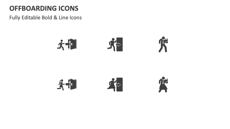 Offboarding Icons for PowerPoint and Google Slides - PPT Slides