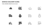 Service Delivery Icons for PowerPoint and Google Slides - PPT Slides