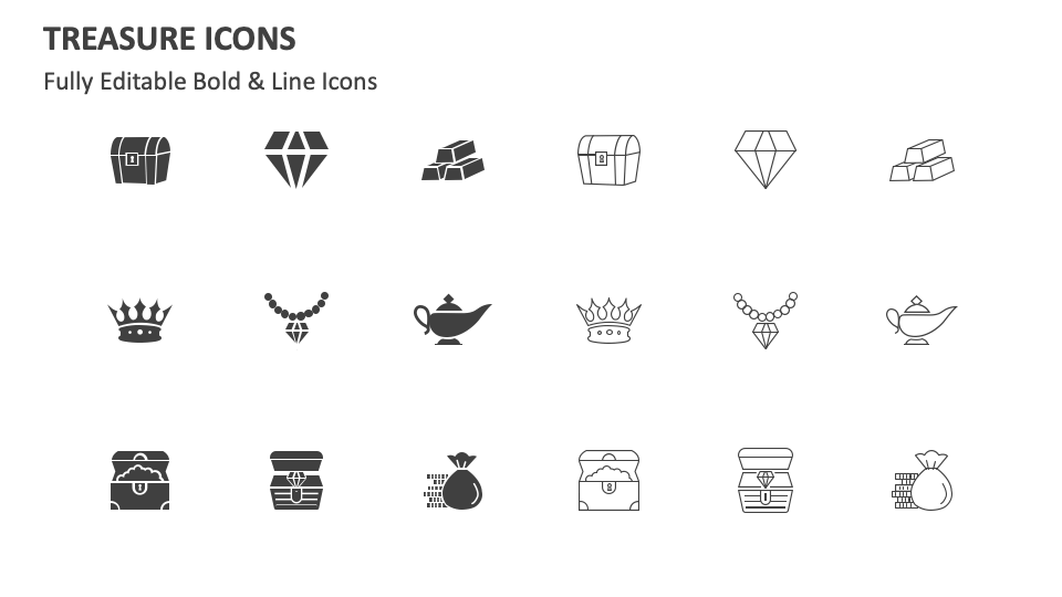 Treasure Icons for PowerPoint and Google Slides - PPT Slides