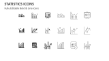 Statistics Icons PowerPoint Presentation Slides - PPT Template