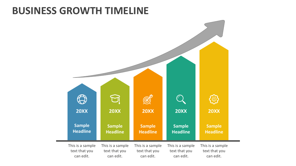 Business Growth Timeline PowerPoint Presentation Slides - PPT Template