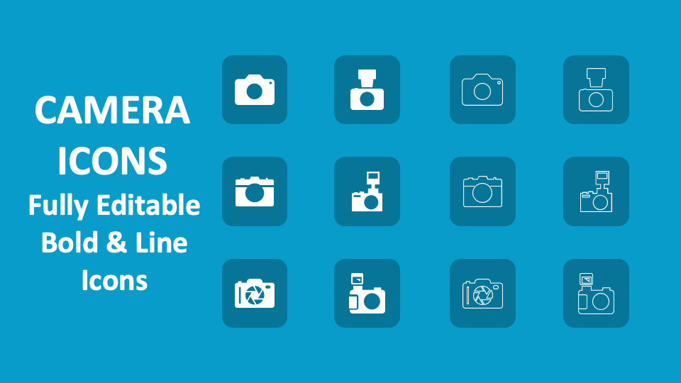 Camera Icons for PowerPoint and Google Slides - PPT Slides