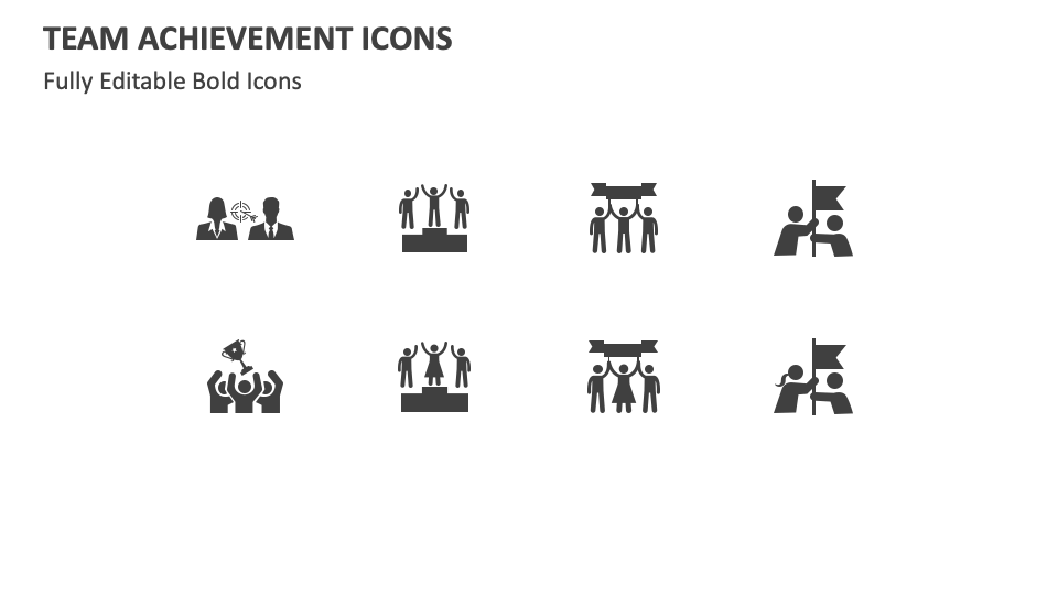 Team Achievement Icons for PowerPoint and Google Slides - PPT Slides