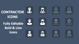 Contractor Icons for PowerPoint and Google Slides - PPT Slides