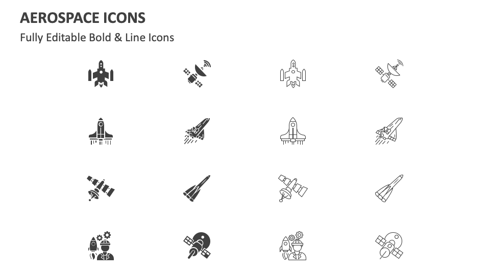 Aerospace Icons for PowerPoint and Google Slides - PPT Slides
