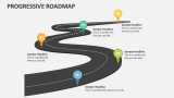 Progressive Roadmap PowerPoint Presentation Slides - PPT Template
