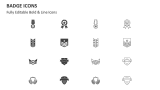 Badge Icons for PowerPoint and Google Slides - PPT Slides