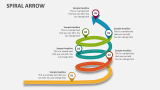 Spiral Arrow PowerPoint Presentation Slides - PPT Template