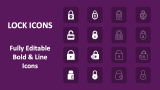 Lock Icons for PowerPoint and Google Slides - PPT Slides