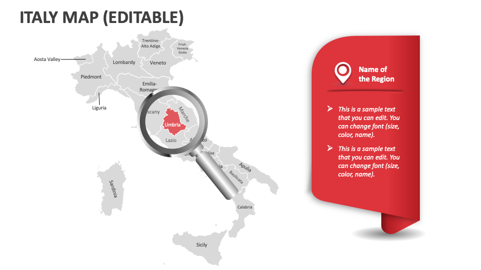 Italy Map PowerPoint Presentation Slides - PPT Template