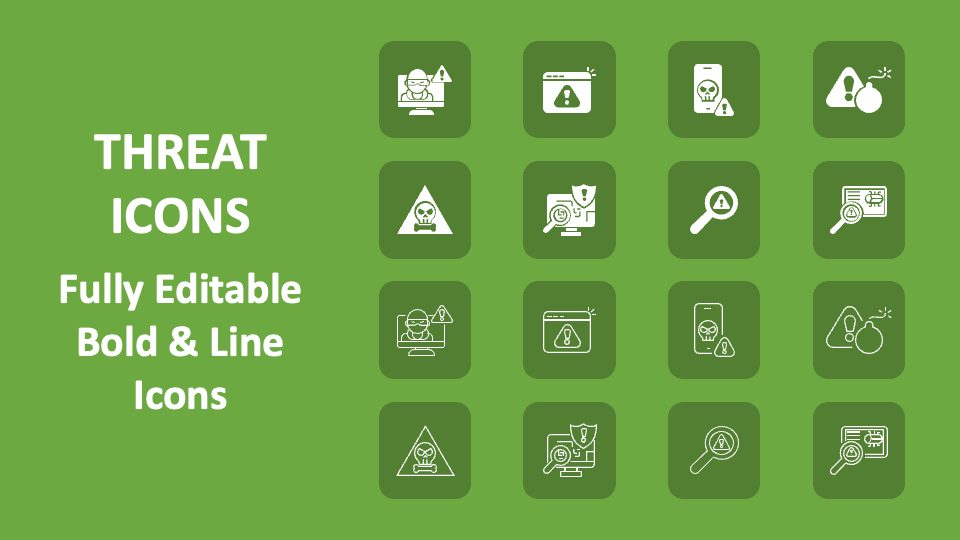 Threat Icons for PowerPoint and Google Slides - PPT Slides