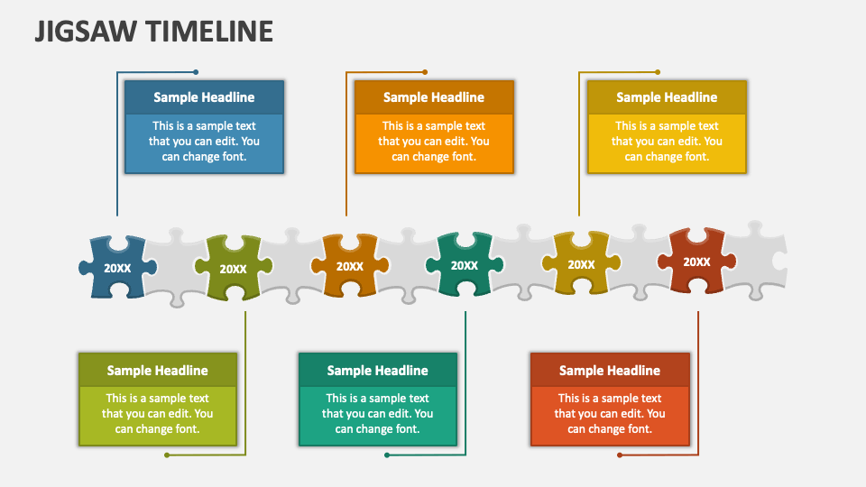 Jigsaw Timeline PowerPoint Presentation Slides - PPT Template