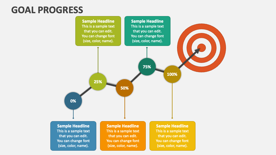 Goal Progress PowerPoint and Google Slides Template - PPT Slides Goal Progress PowerPoint and Google Slides Template - PPT Slides