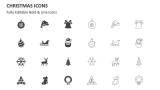 Christmas Icons for PowerPoint and Google Slides - PPT Slides