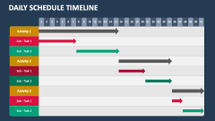 Daily Schedule Timeline PowerPoint and Google Slides Template - PPT Slides