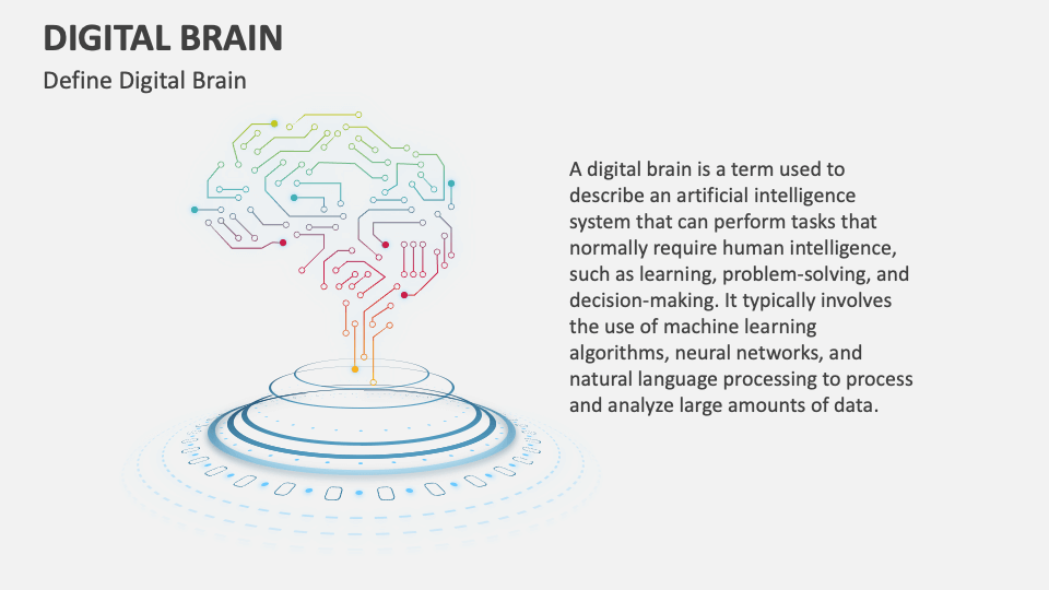Digital Brain PowerPoint and Google Slides Template - PPT Slides