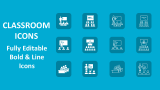 Classroom Icons PowerPoint Presentation Slides - PPT Template