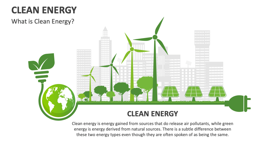 Clean Energy PowerPoint and Google Slides Template - PPT Slides