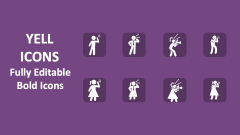 Yell Icons for PowerPoint and Google Slides - PPT Slides