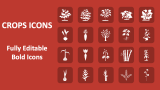 Crops Icons for PowerPoint and Google Slides - PPT Slides