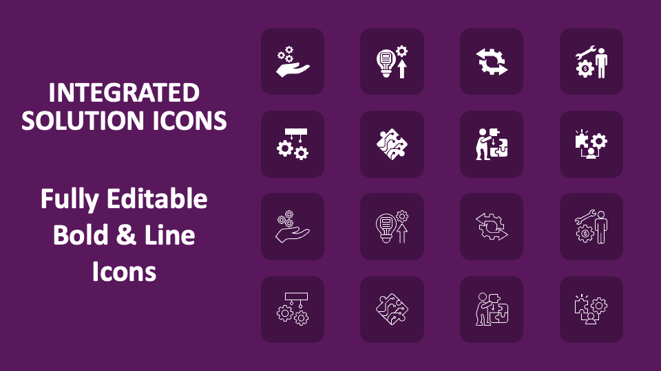 Integrated Solution Icons for PowerPoint and Google Slides - PPT Slides