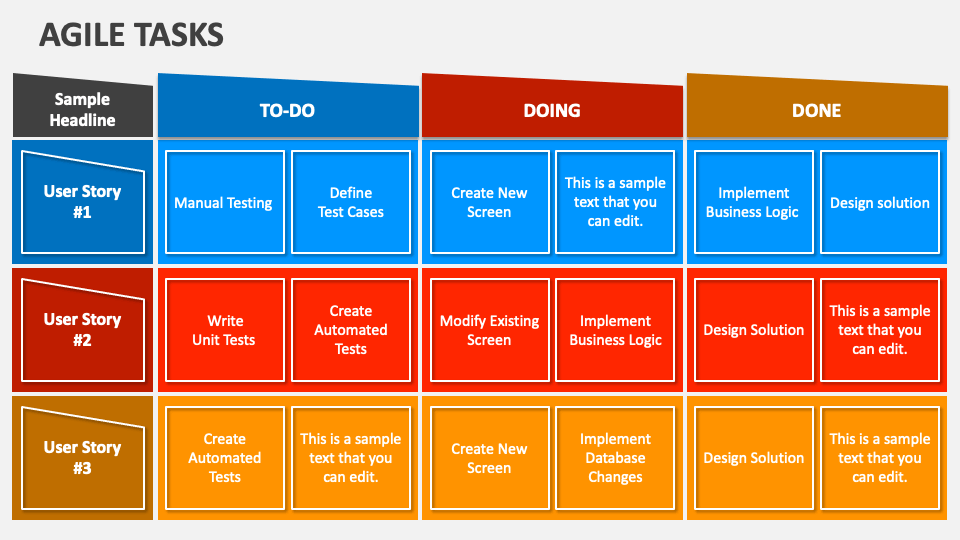 Agile Tasks PowerPoint Presentation Slides - PPT Template