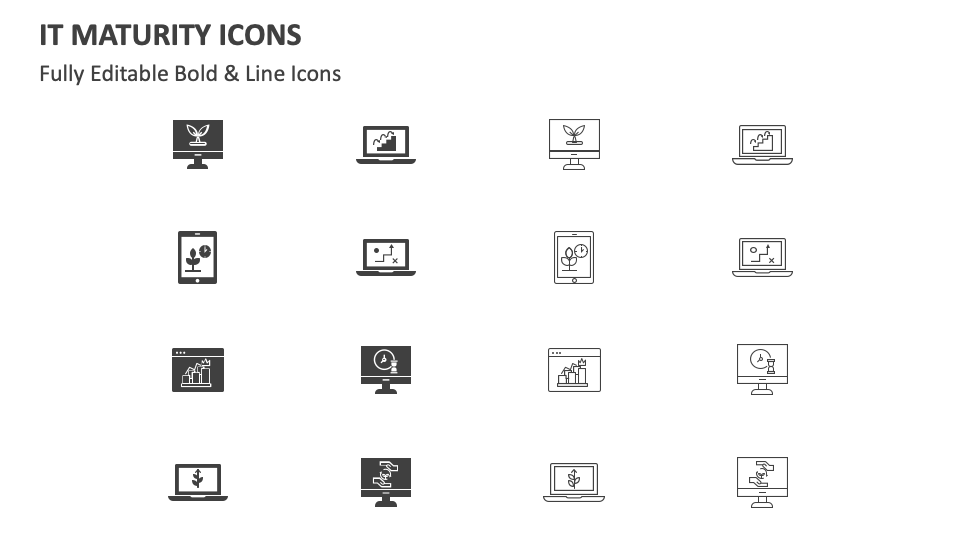 IT Maturity Icons for PowerPoint and Google Slides - PPT Slides