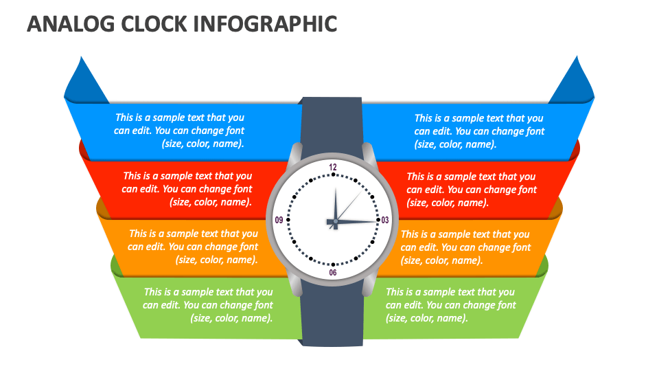 Analog Clock Infographic PowerPoint and Google Slides Template - PPT Slides