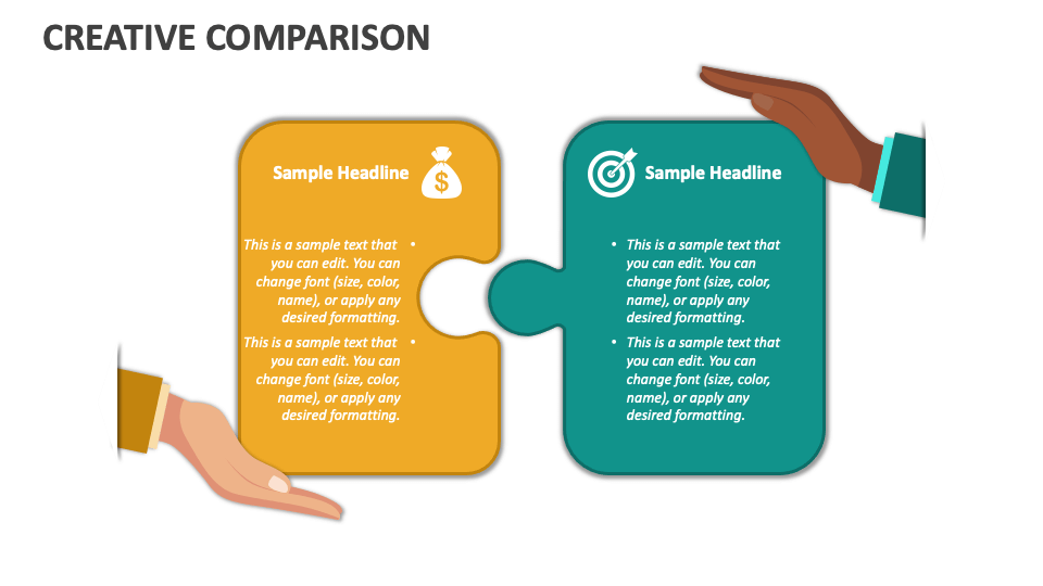 Creative Comparison PowerPoint and Google Slides Template - PPT Slides