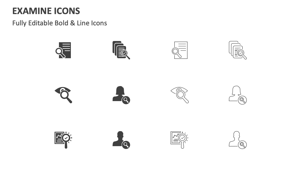 Examine Icons for PowerPoint and Google Slides - PPT Slides