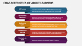 Characteristics of Adult Learners PowerPoint Presentation Slides - PPT Template