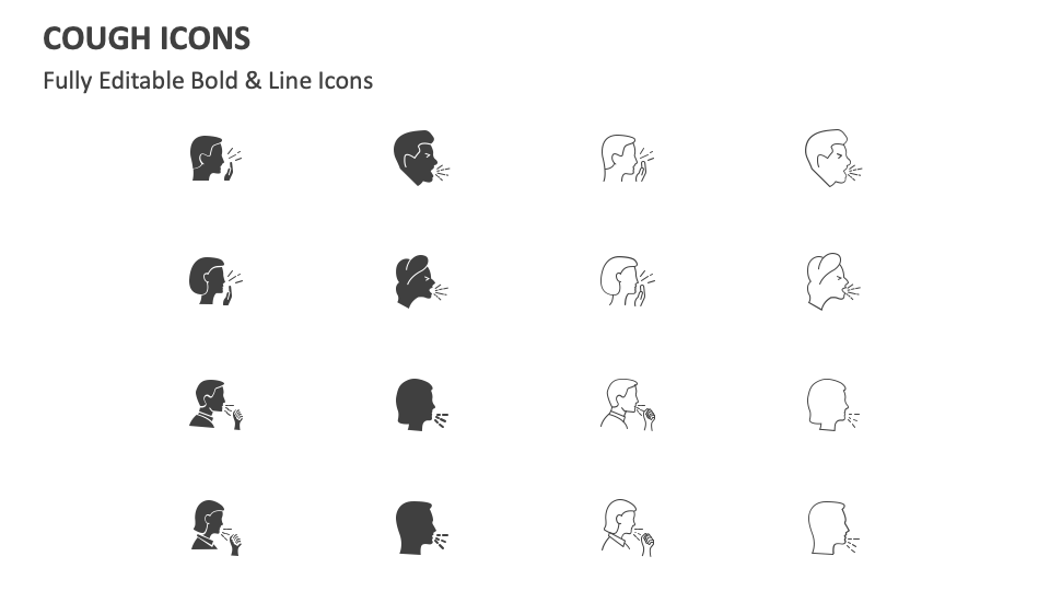 Cough Icons for PowerPoint and Google Slides - PPT Slides