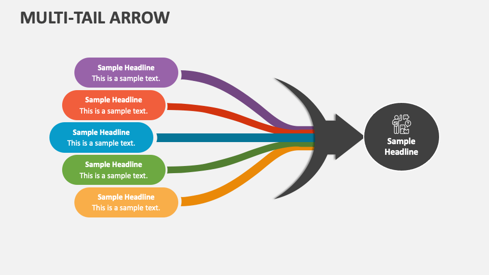 Multi-Tail Arrow PowerPoint Presentation Slides - PPT Template