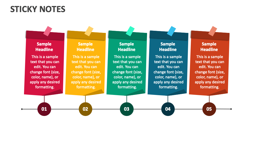 Sticky Notes PowerPoint and Google Slides Template - PPT Slides