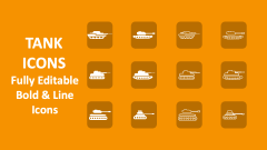 Tank Icons for PowerPoint and Google Slides - PPT Slides