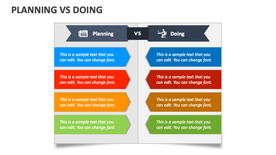 Planning Vs Doing PowerPoint and Google Slides Template - PPT Slides