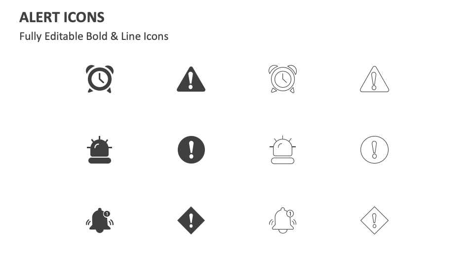 Alert Icons for PowerPoint and Google Slides - PPT Slides